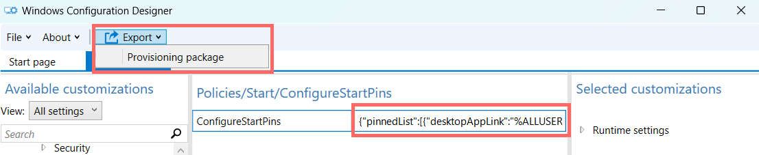 Windows11のスタートメニューのピン留めを共通化│Hint Lab